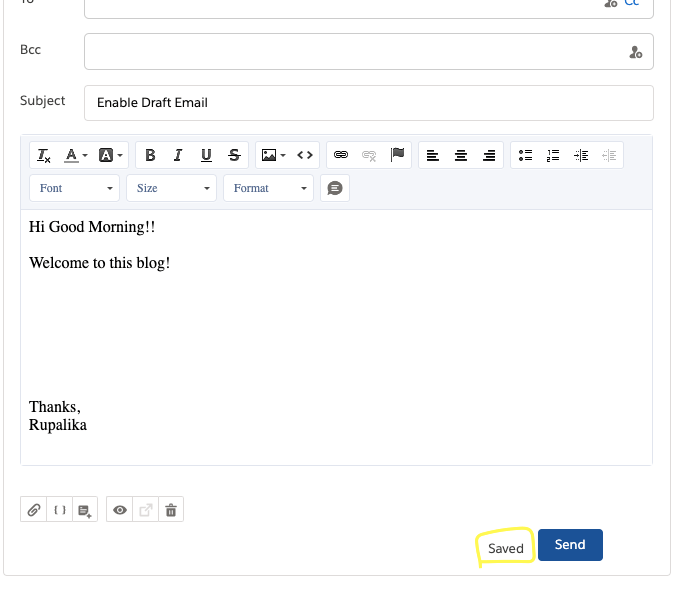 Enable Email Drafts for Cases – SFDC Learners